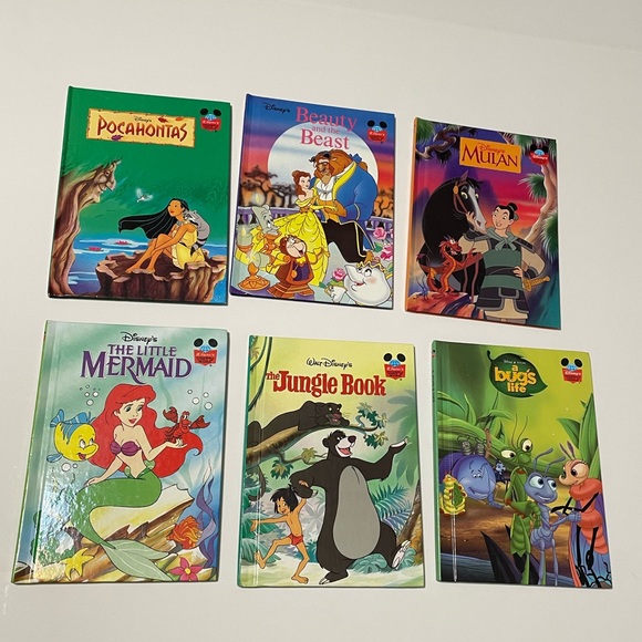 Toys | Set Of 6 Vintage Walt Disneys 1993 Grolier Book Club First ...